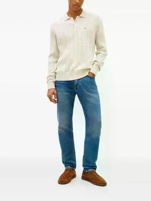 Tommy Hilfiger Cable Knit Polo Jumper