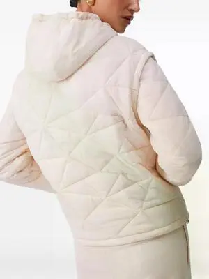 Liu Jo Quilted Hooded Jacket With Drawstring And Removable Sleeves
