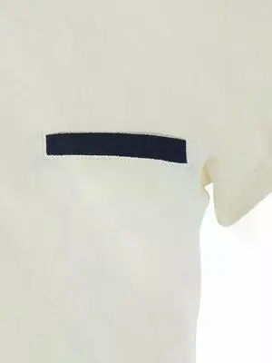 FRAME Cotton Crewneck T-shirt With Contrasting Trim