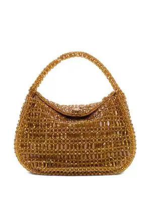 Etro Small Pony Bag With Embroidered Beads - Brown