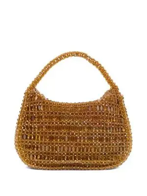 Etro Small Pony Bag With Embroidered Beads - Brown