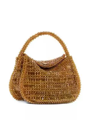 Etro Small Pony Bag With Embroidered Beads - Brown