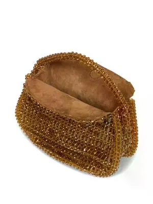 Etro Small Pony Bag With Embroidered Beads - Brown