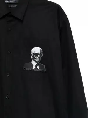 Karl Lagerfeld Portrait Casual Shirt