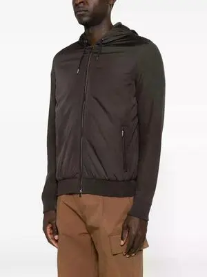 Herno Zip-up Hooded Jacket - Brown
