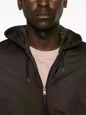 Herno Zip-up Hooded Jacket - Brown