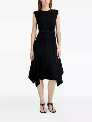 Proenza Schouler Artemis Belted Ribbed Knit Dress