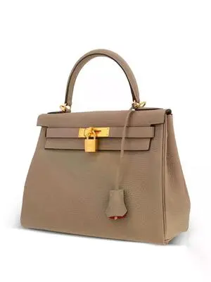 Hermès Kelly Top-handle Leather Handbag - Neutrals