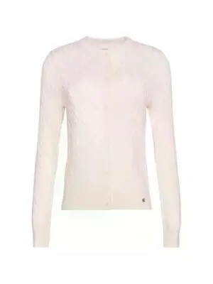 Calvin Klein Cable-knit Crew Neck Cardigan