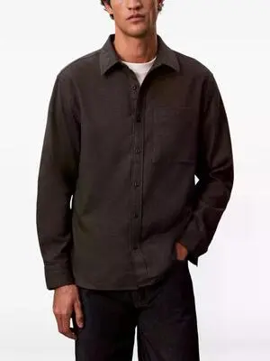 Calvin Klein Chest-pocket Long-sleeved Shirt - Black