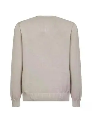 D4.0 Ribbed Crew-neck Sweater - Neutrals