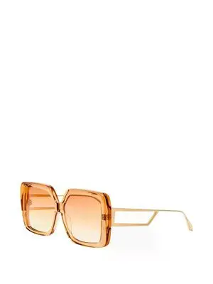 Linda Farrow Macy Square-frame Sunglasses