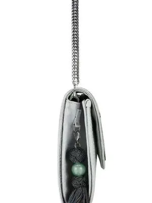 Shanghai Tang Chinese-knot Clutch Bag - Silver