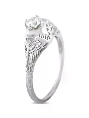 LB EXCLUSIVE 18k White Gold Diamond Ring - Silver
