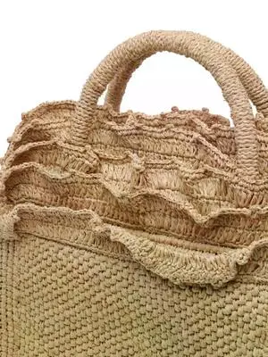 IBELIV Laguna Ruffled-trims Tote Bag