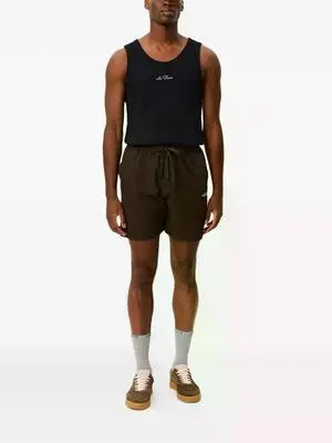 LES DEUX Stan Seersucker Swim Shorts