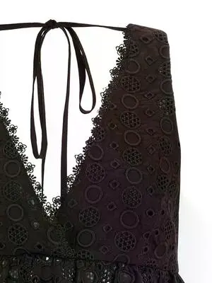 Pinko Kiersten Broderie Anglaise Top - Brown