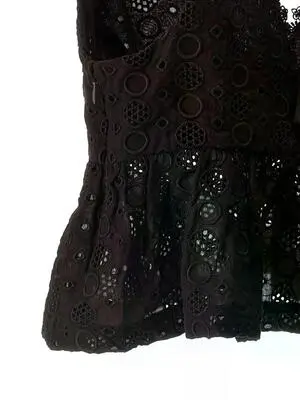 Pinko Kiersten Broderie Anglaise Top - Brown