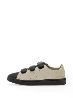 Y3 Stan Smith Leather Sneakers With Perforated Detail - Neutrals