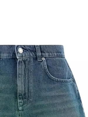 Moschino Heart-embroidered Denim Shorts