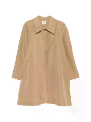 ALYSI Single-breasted Trench Coat - Brown
