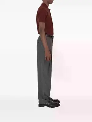 Burberry Slim Fit Cotton Piqué Polo Shirt With Equestrian Knight Design - Red