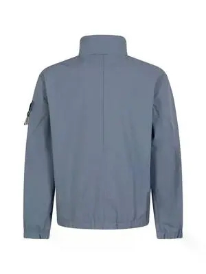 Stone Island Zip-up Jacket With Stand Collar