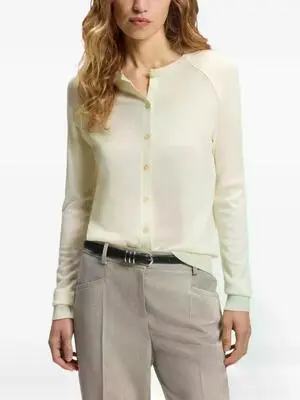 BOSS Button-up Cardigan With Raglan Sleeves - Neutrals