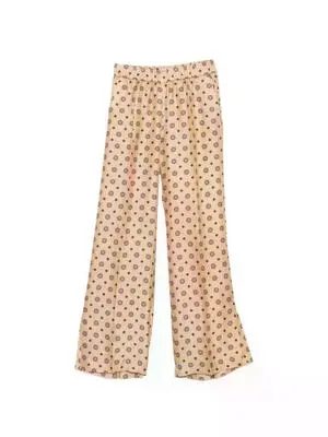 Alberto Biani Printed Trousers - Neutrals