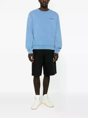 DAILY PAPER Logo Crewneck Sweatshirt - Blue