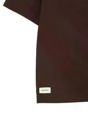 ENTIRE STUDIOS Short-sleeve Pajama Shirt - Brown