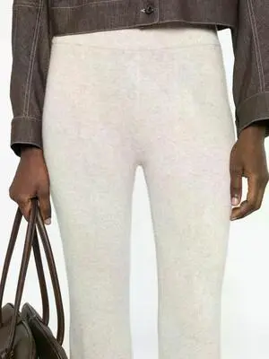 Eric Bompard Ribbed Flared Trousers - Neutrals