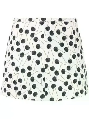 Red Valentino Cherry Print Mini Skort