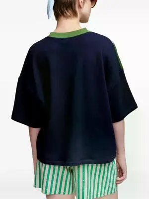 Essentiel Antwerp Striped Embroidered Sweatshirt