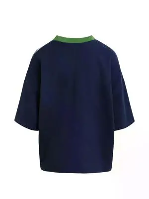 Essentiel Antwerp Striped Embroidered Sweatshirt