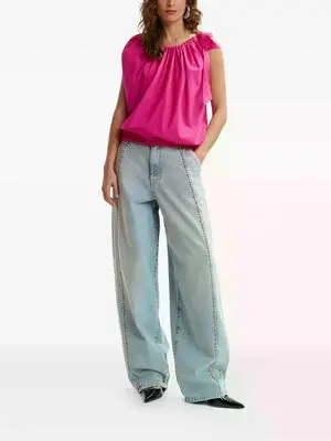 Essentiel Antwerp Rhinestone Embellished Light Wash Jeans