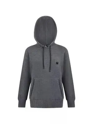 MSGM Embroidered Detail Hoodie