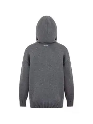 MSGM Embroidered Detail Hoodie