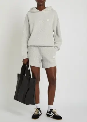 ANINE BING Kam Marled Cotton-blend Shorts