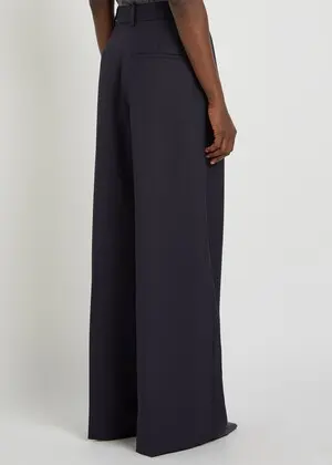 ANINE BING Lou Wide-leg Woven Trousers
