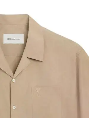 AMI Paris Embroidered Shirt - Neutrals