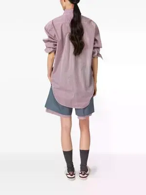 Miu Miu Striped Buttoned Shirt