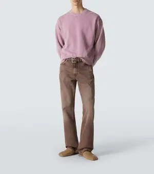 Our Legacy Base Cotton Fleece Sweatshirt - Pink