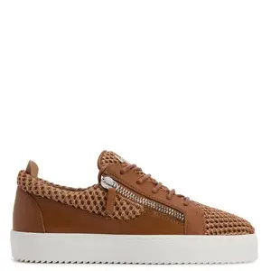 GIUSEPPE ZANOTTI Giuseppe Zanotti Frankie Low-Top Sneakers With Crochet Effect Brown