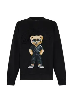 Philipp Plein Teddy-embroidery Sweatshirt - Black