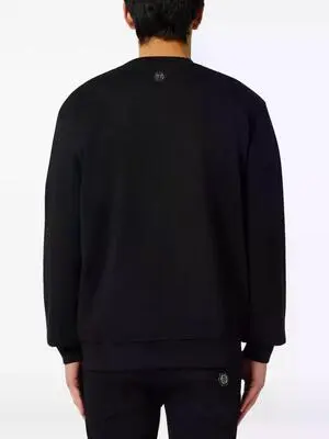 Philipp Plein Teddy-embroidery Sweatshirt - Black
