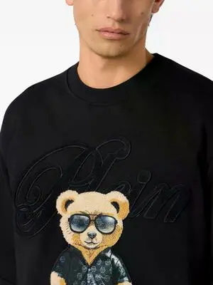 Philipp Plein Teddy-embroidery Sweatshirt - Black