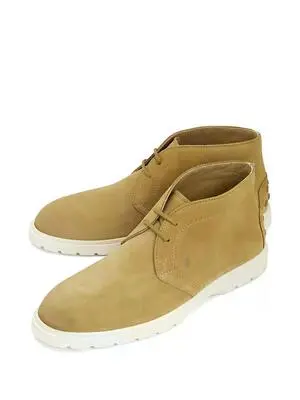 TOD'S Desert Suede Boots With Button Fastening