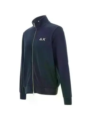 SUN 68 Zip-up Logo Sweatshirt - Blue