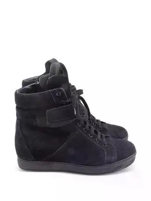 Prada Suede High-top Sneakers - Black